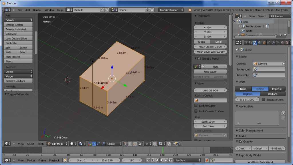Blenderで建築パース制作時やCADとして扱う時の注意とTips - CGrad Project