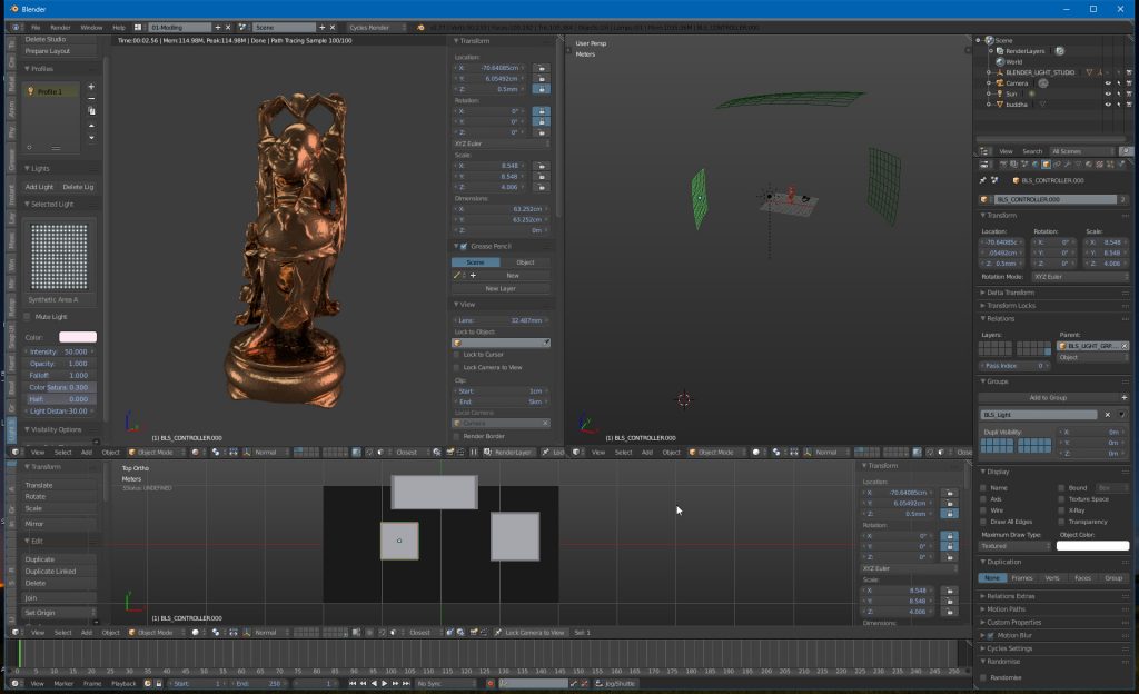 Blender Addon Review: ライティング設定の補助に（Blender Light Studio) - CGrad Project